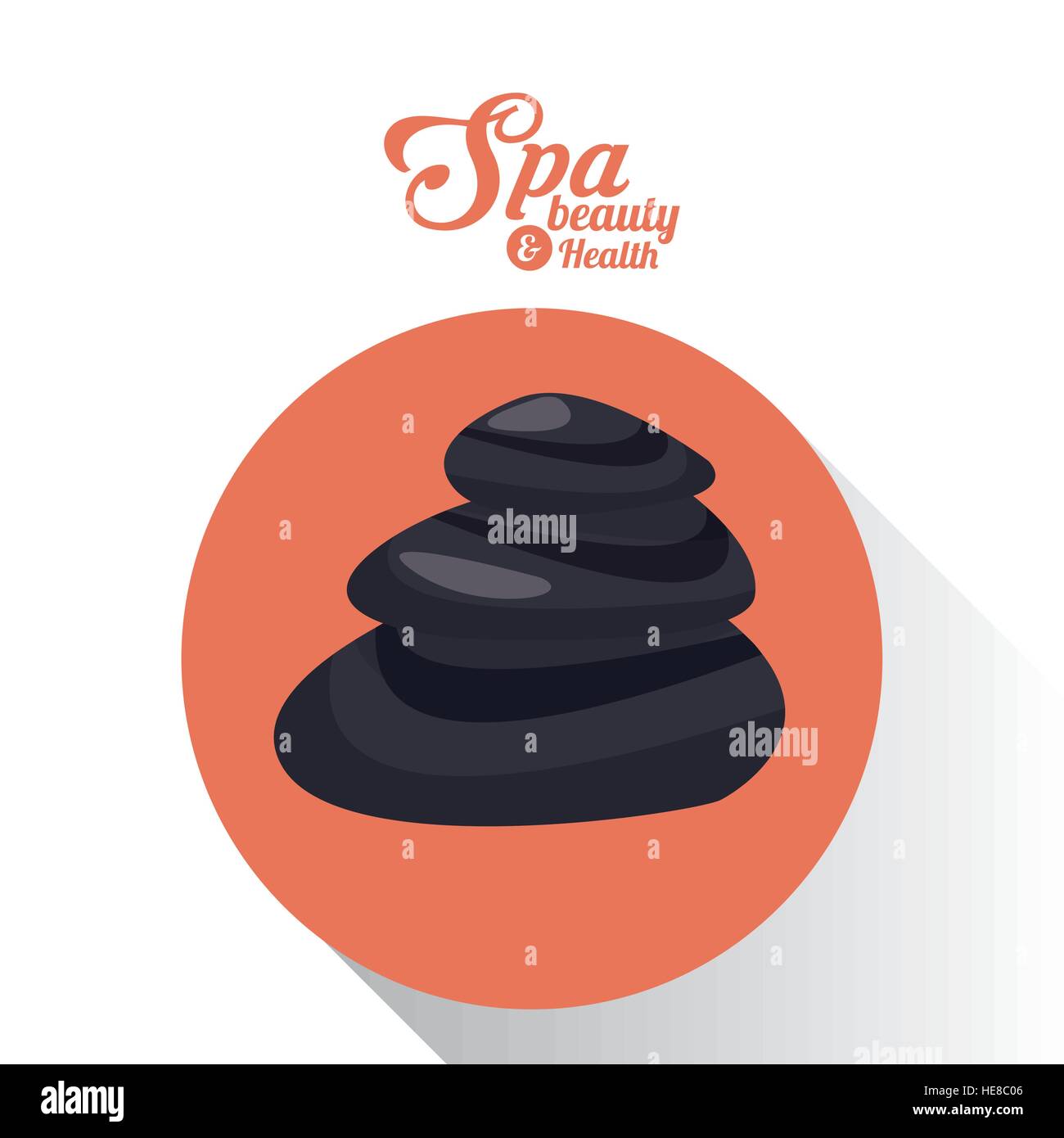 Hot spa stones Stock Vector Images - Alamy