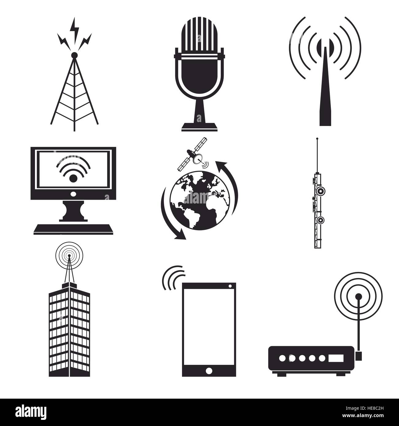 Transmitter building Cut Out Stock Images & Pictures - Alamy