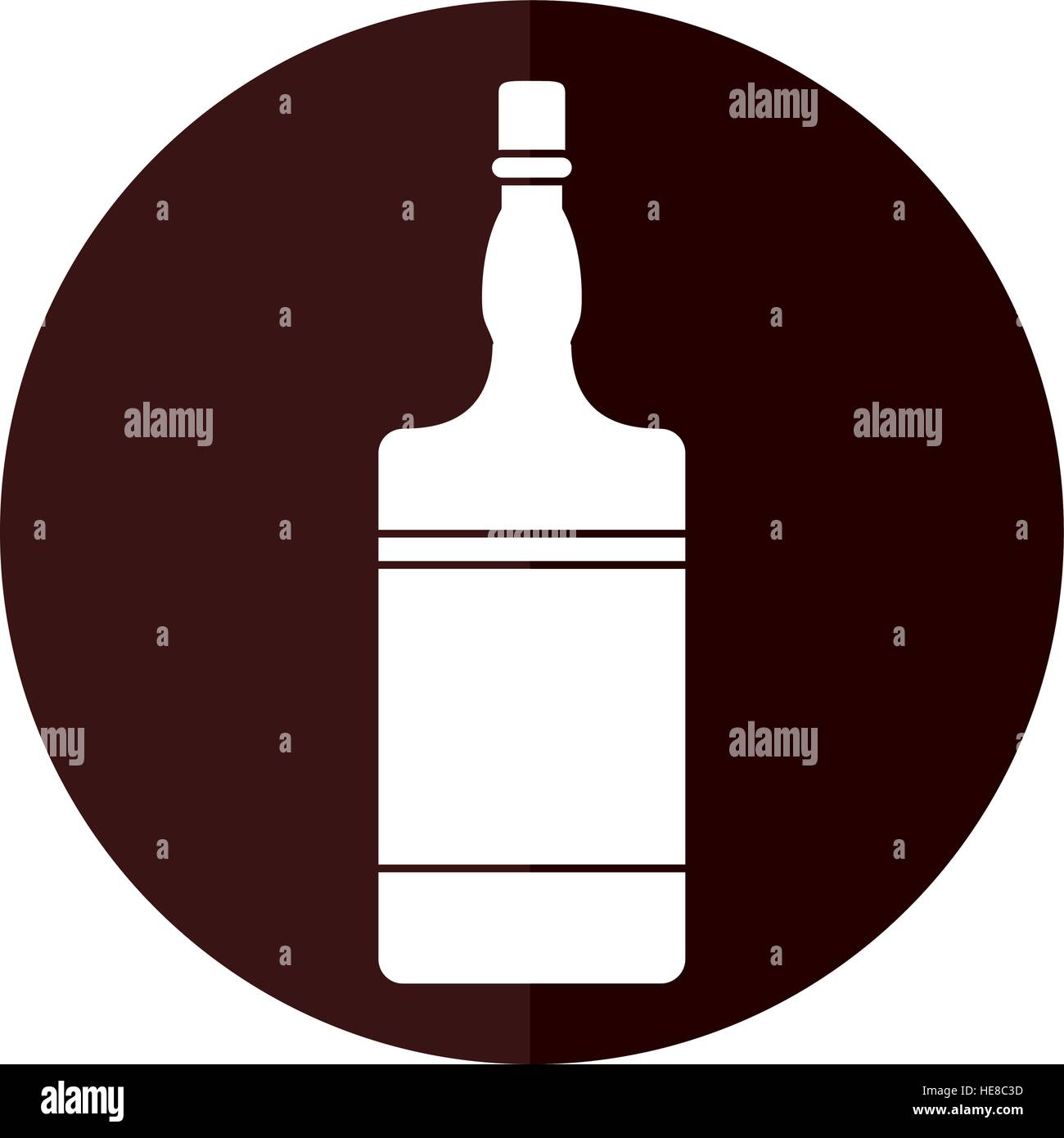bottle whiskey expensive liquor shadow Stock Vector Image & Art - Alamy