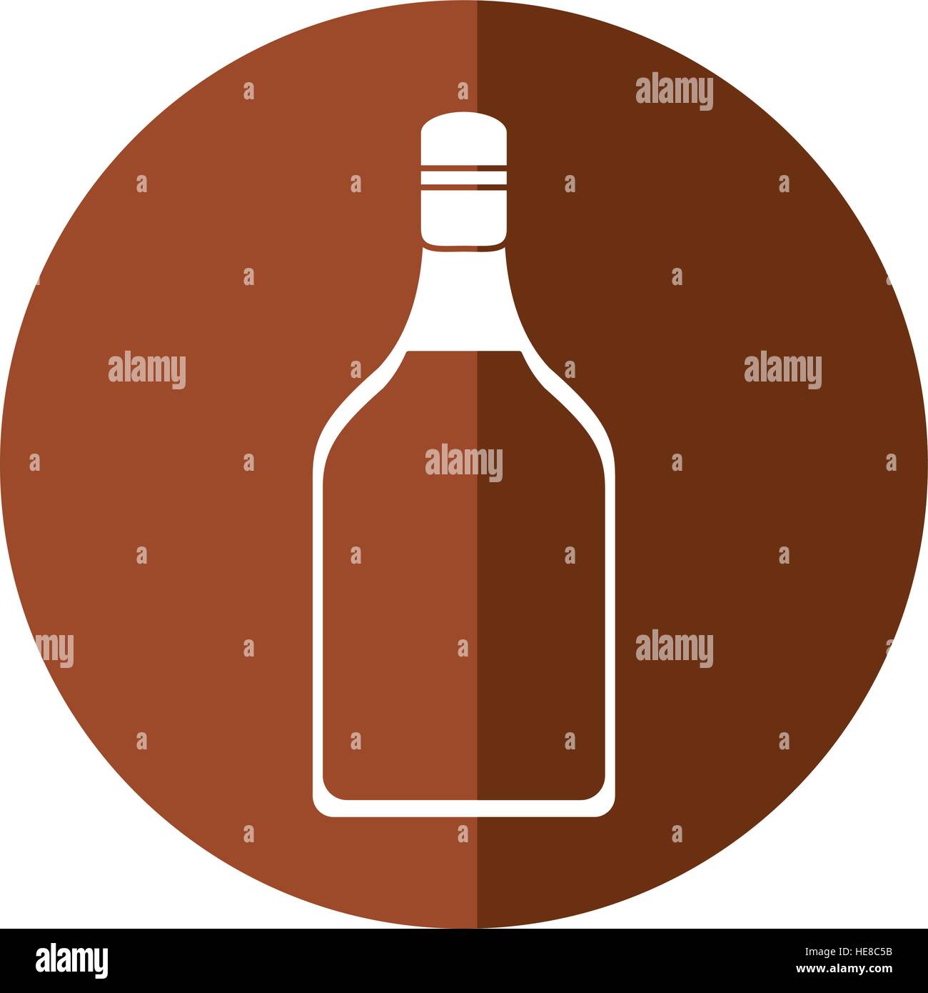 tequila bottle alcoholic beverage shadow Stock Vector Image & Art - Alamy