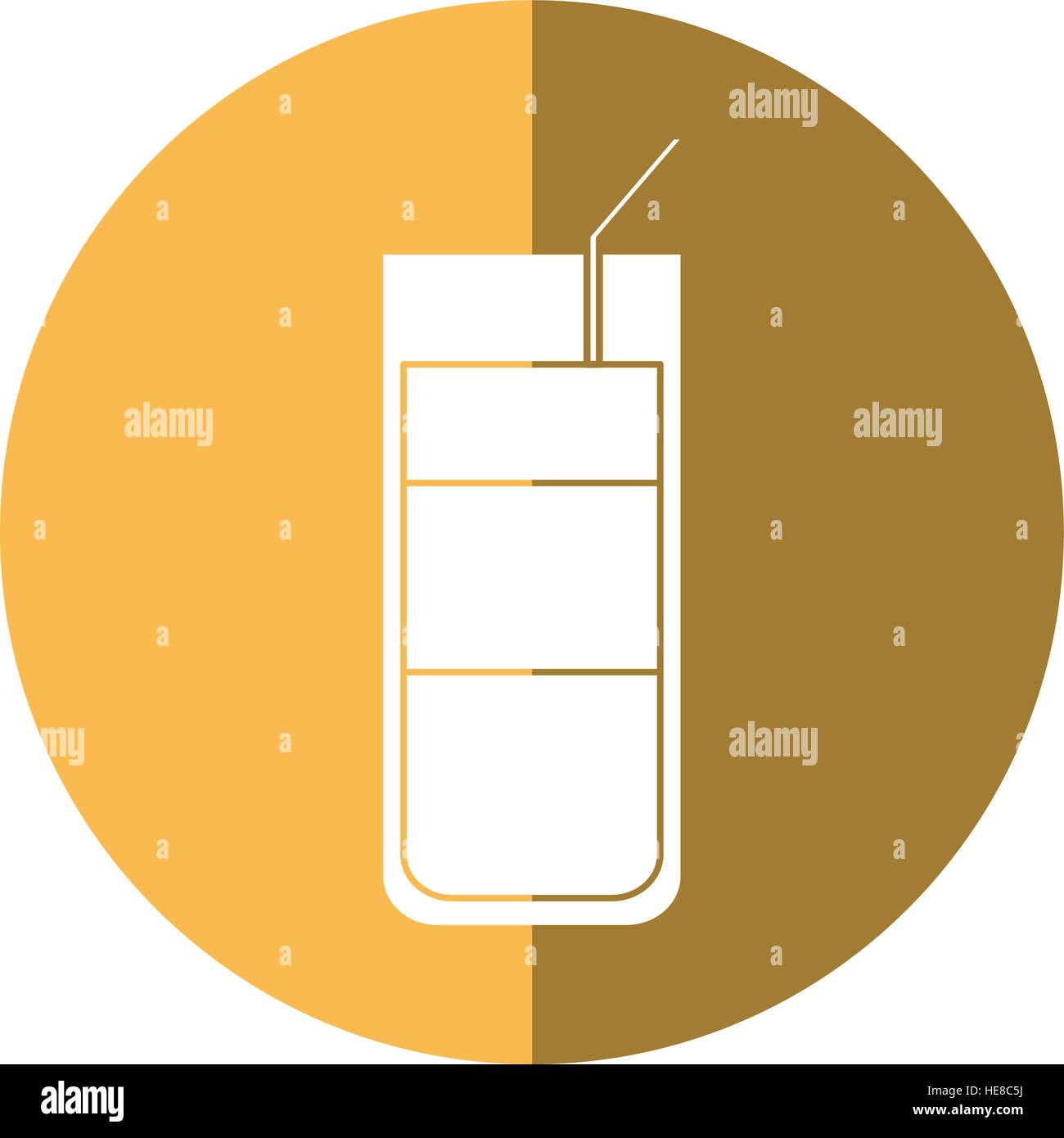 Glass cola lemon straw Stock Vector Images - Alamy