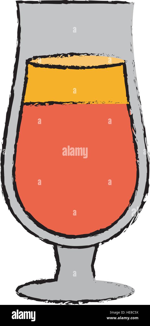 drawing cocktail popular alcohol drink straw Stock Vector Image & Art ...