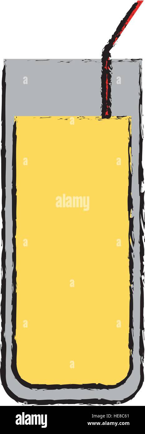 drawing cocktail glass cup party straw Stock Vector Image & Art - Alamy