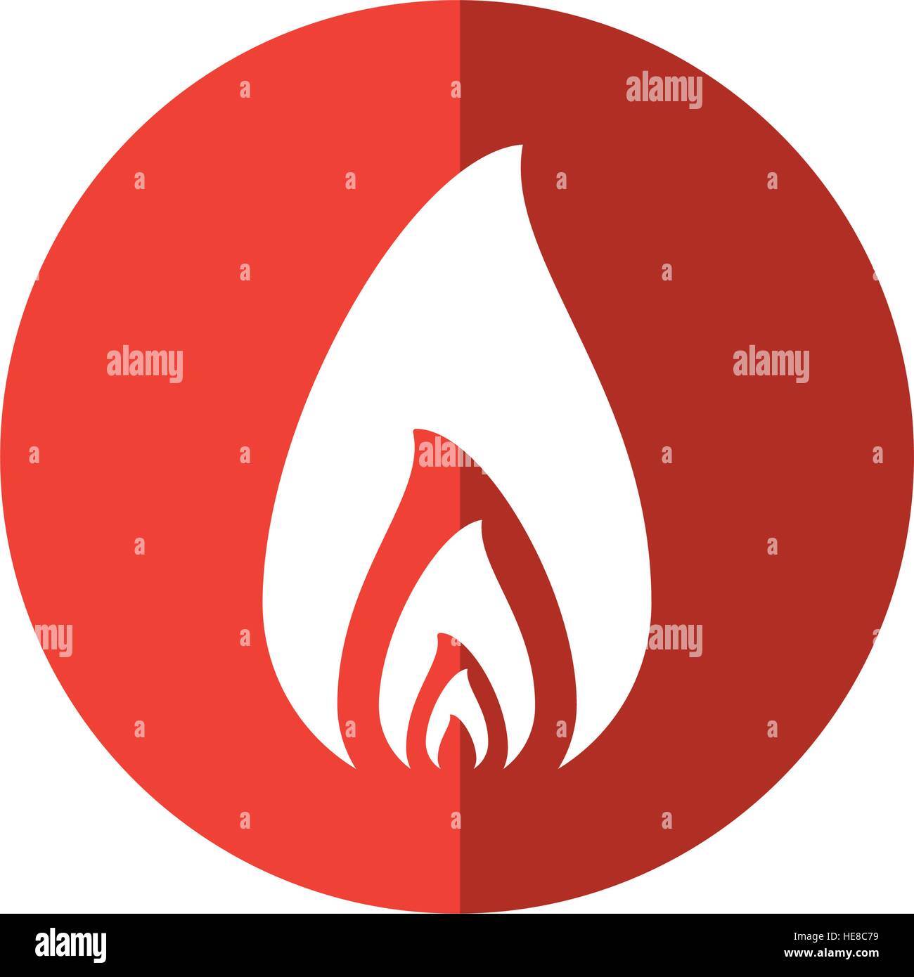Illustration burning fire ring Stock Vector Images - Alamy