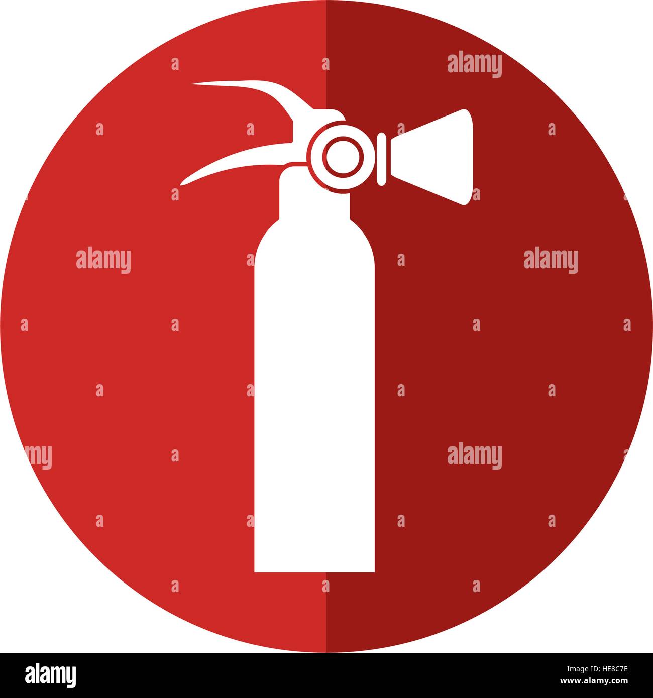 fire extinguisher equipment fire help red circle Stock Vector Image ...