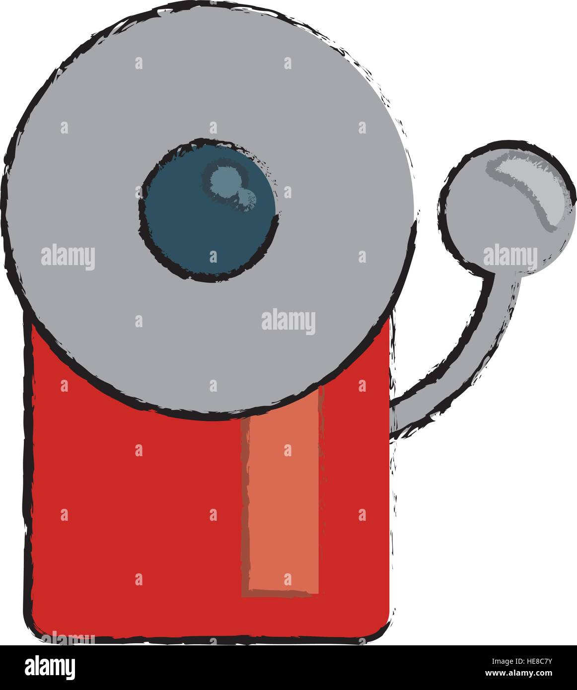 Drawing alarm fire emergency alert Stock Vector Images - Alamy