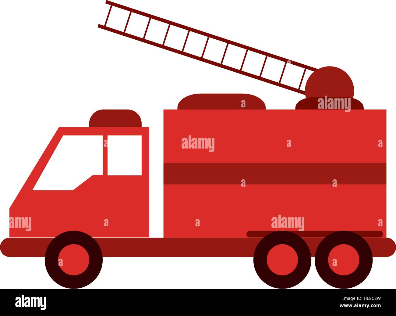 Fire truck alert Stock Vector Images - Alamy