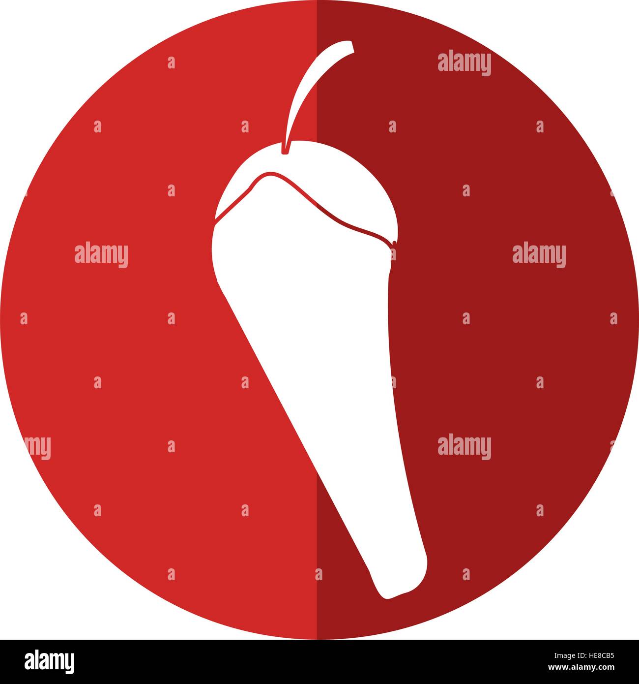 Chili pepper green round Stock Vector Images - Alamy