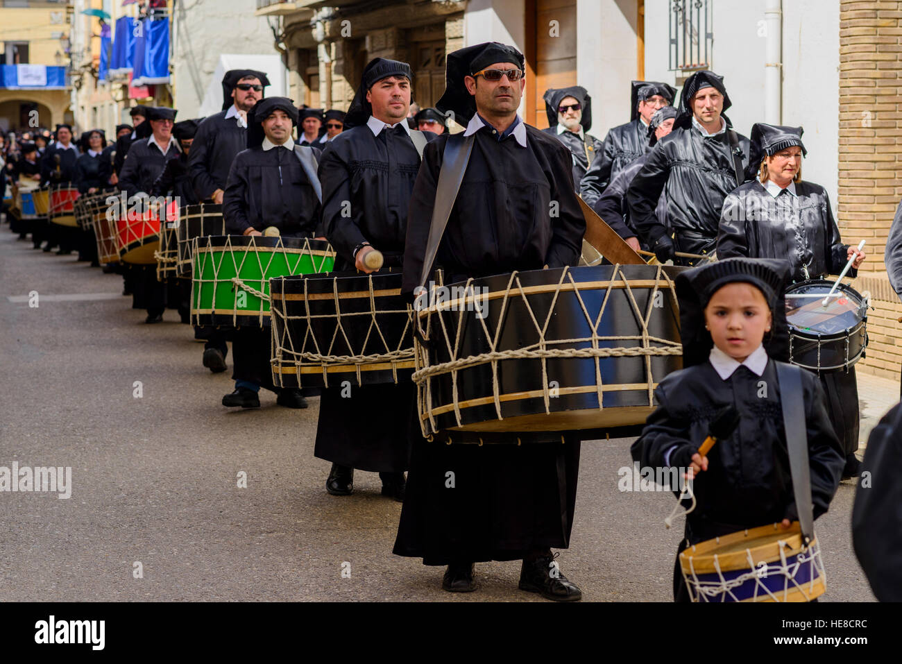 Holy week celebration in La Puebla de Hijar, Spain Stock Photo - Alamy