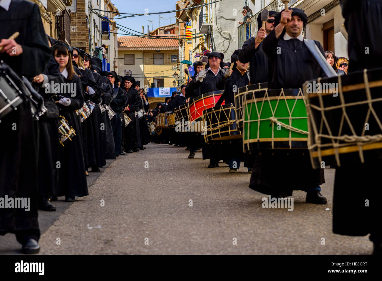 Holy week celebration in La Puebla de Hijar, Spain Stock Photo - Alamy