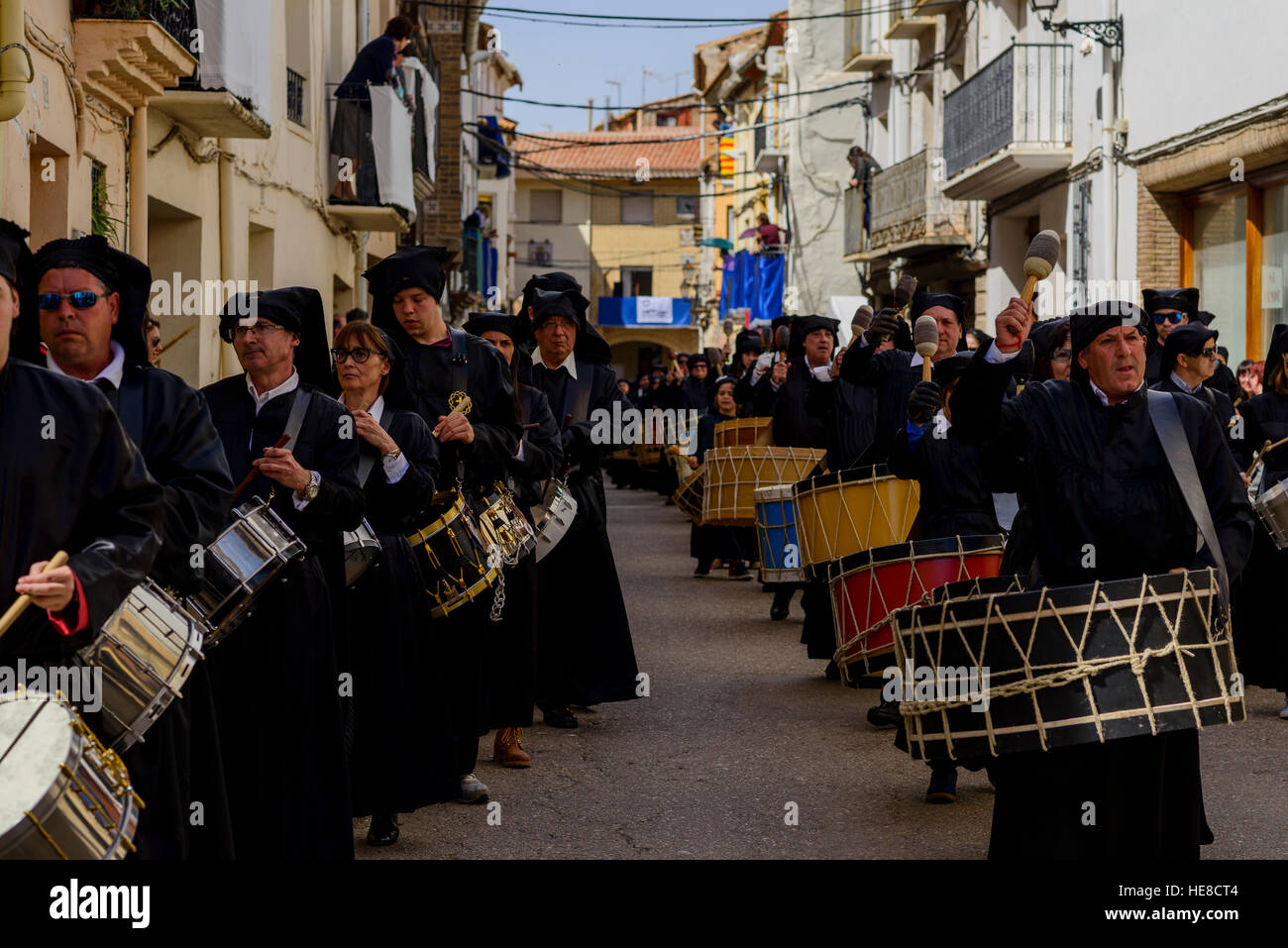 Holy week celebration in La Puebla de Hijar, Spain Stock Photo - Alamy