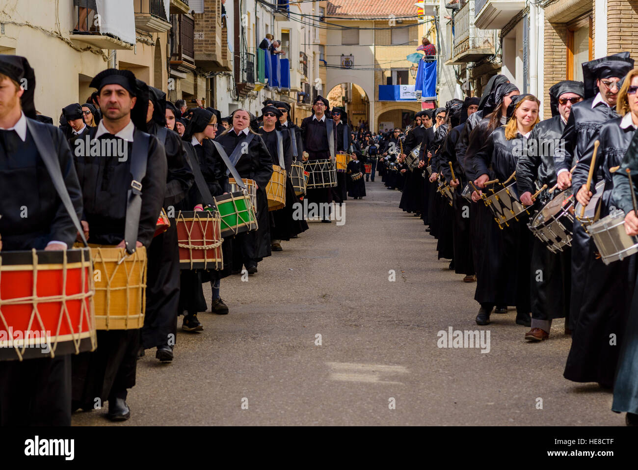 Holy week celebration in La Puebla de Hijar, Spain Stock Photo - Alamy