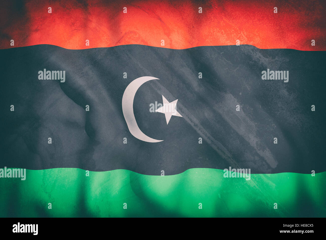 Old libya flag hi-res stock photography and images - Alamy