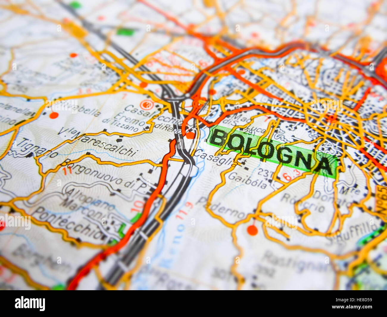 Bologna Italy Map High Resolution Stock Photography and Images - Alamy