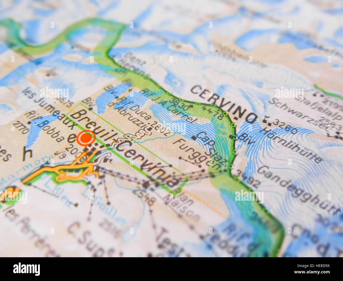 Ski map italy hi-res stock photography and images - Alamy