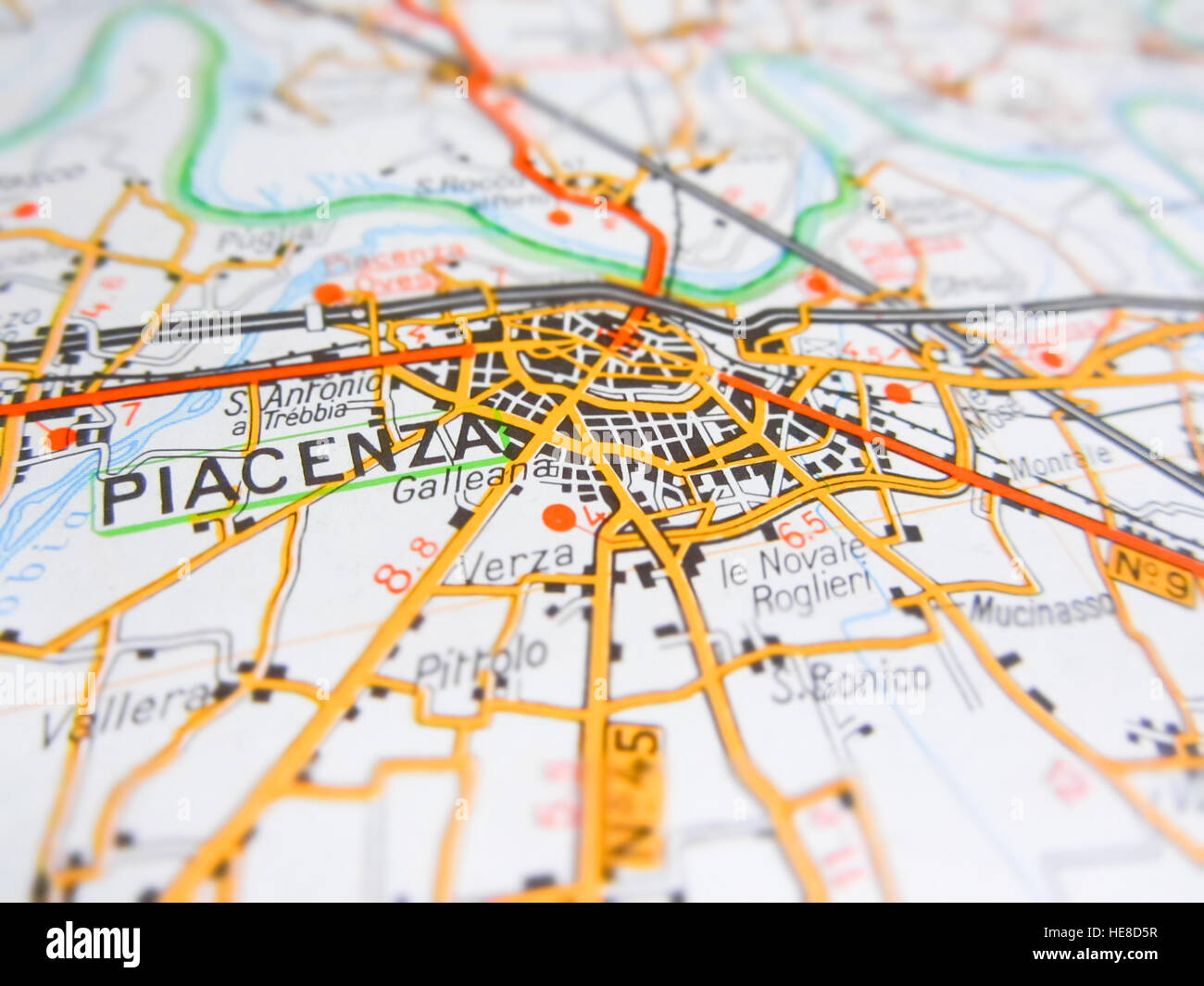 Map of piacenza hi-res stock photography and images - Alamy