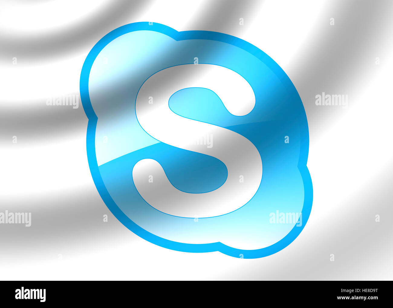 Skype logo icon flag Stock Photo - Alamy