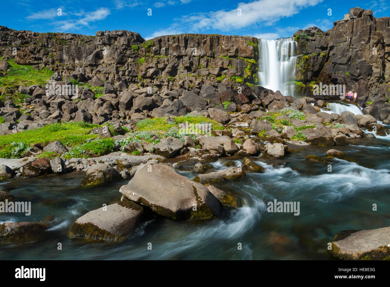 Waterfall tourism natural geology hi-res stock photography and images ...