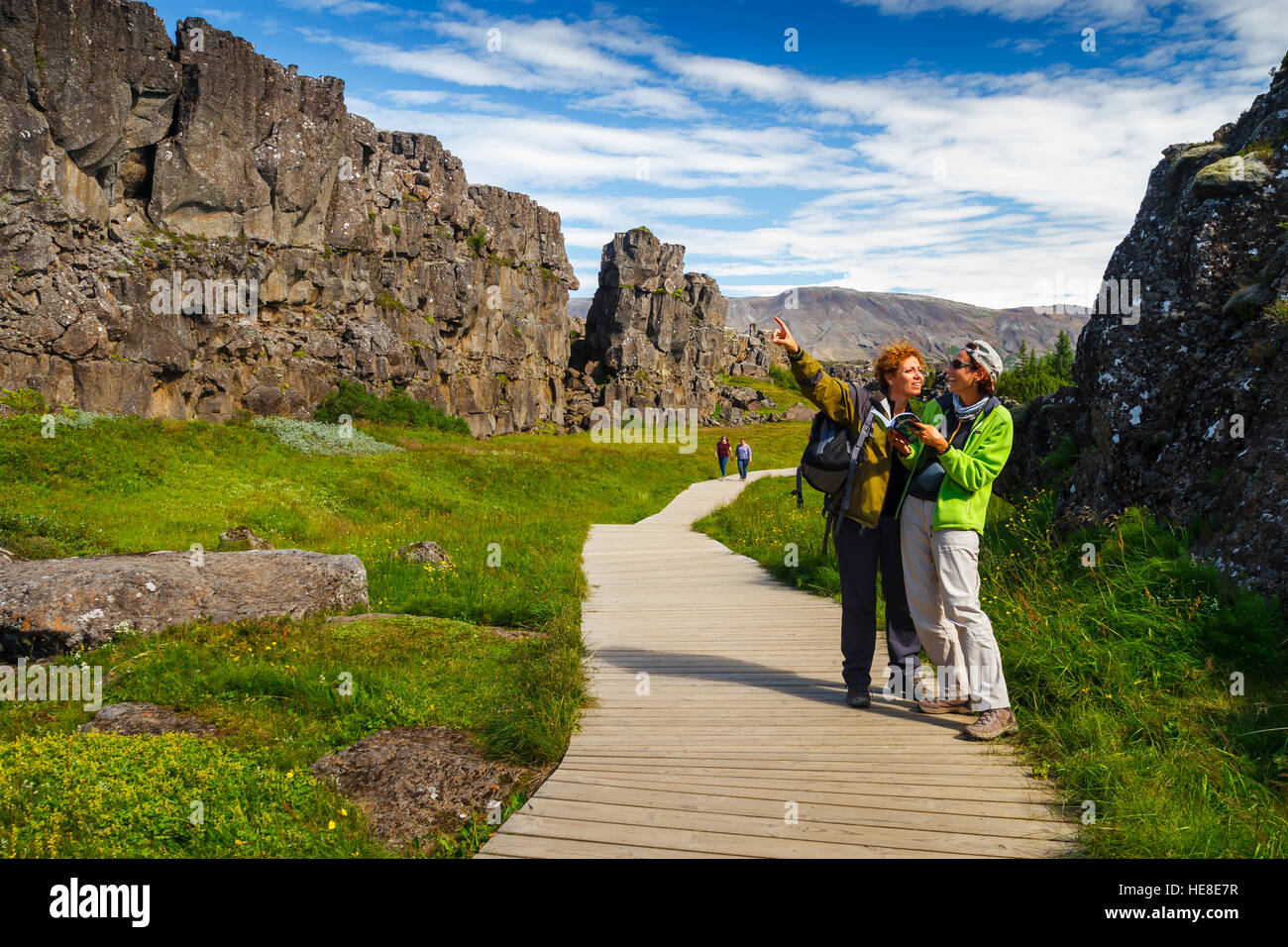 women in a route Stock Photo - Alamy