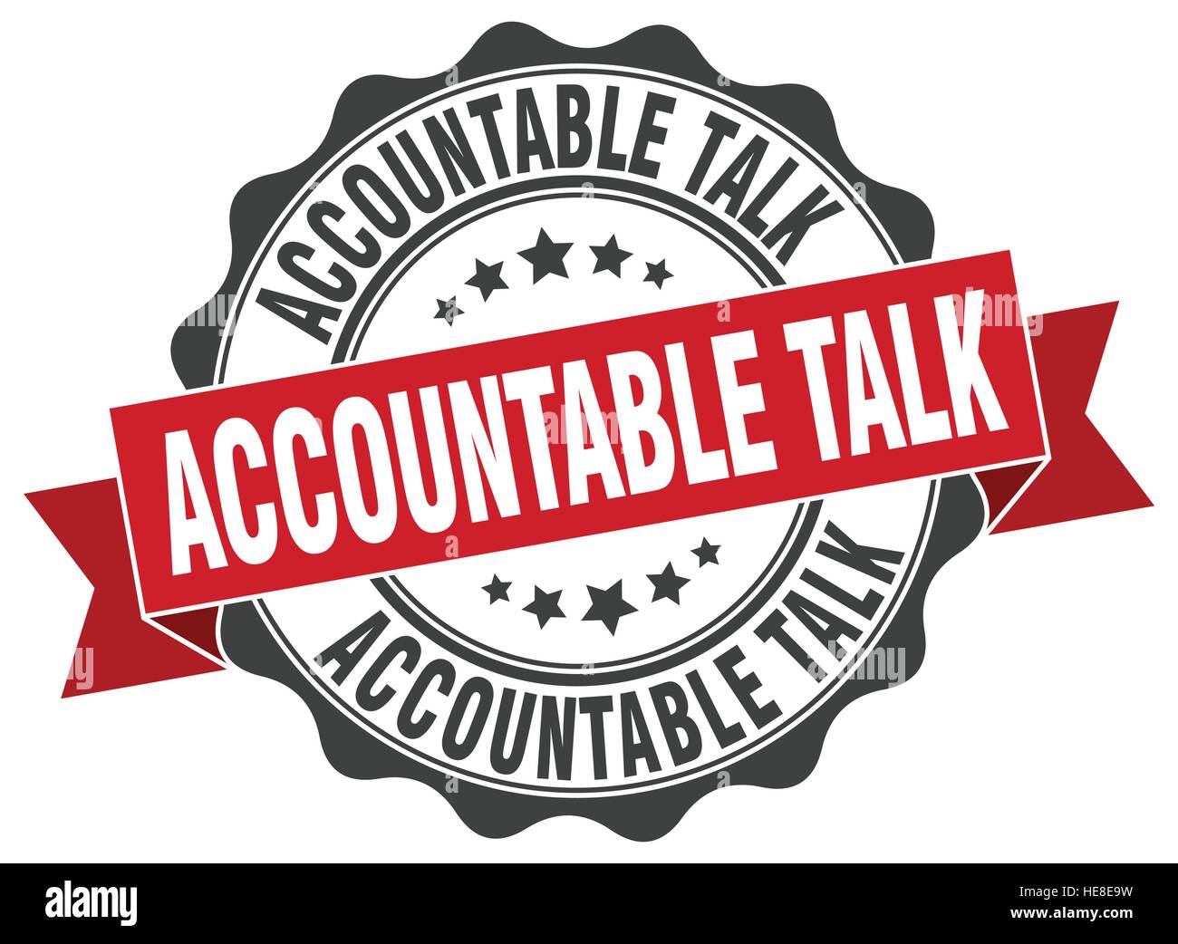 accountable talk stamp. sign. seal Stock Vector Image & Art - Alamy
