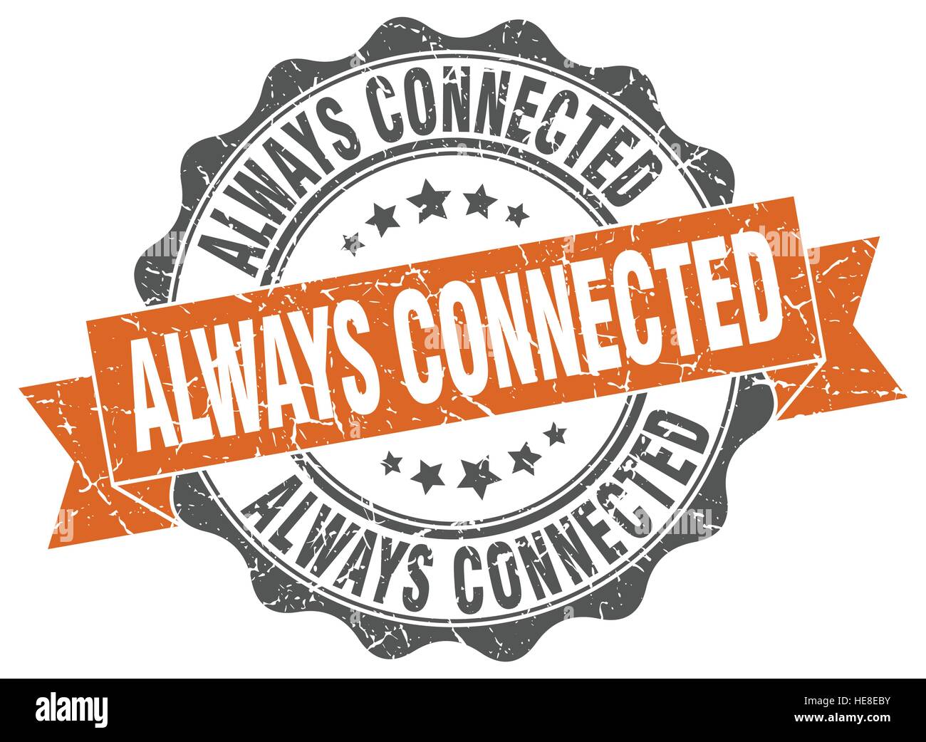always connected stamp. sign. seal Stock Vector Image & Art - Alamy