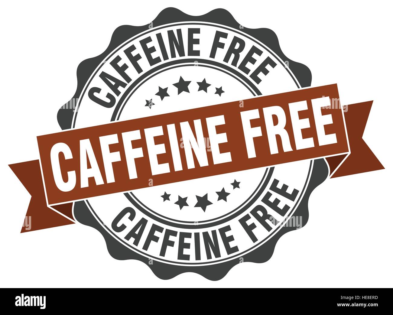caffeine free stamp. sign. seal Stock Vector Image & Art - Alamy