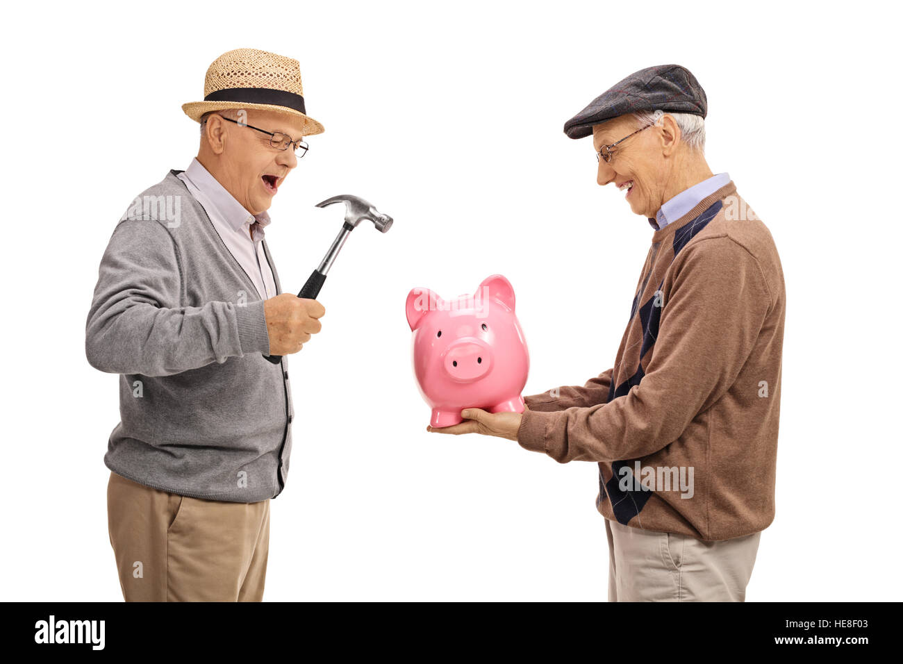 Two people on break Cut Out Stock Images & Pictures - Alamy