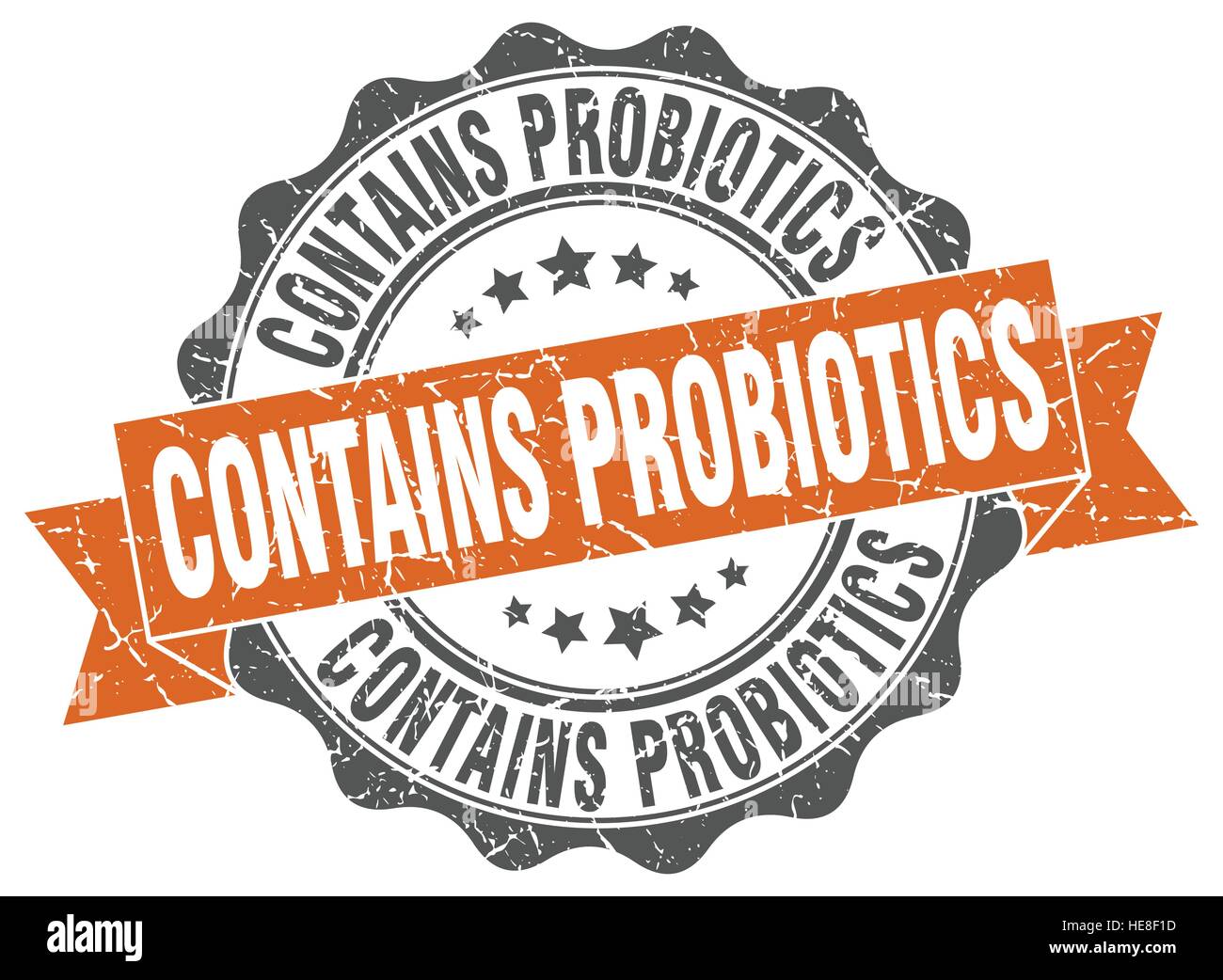 contains probiotics stamp. sign. seal Stock Vector Image & Art - Alamy