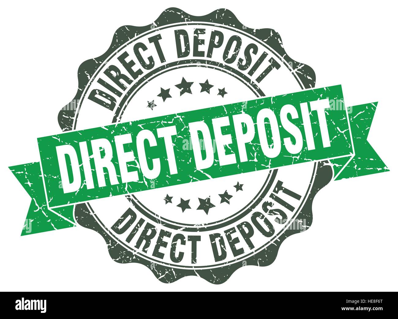 direct deposit stamp. sign. seal Stock Vector Image & Art - Alamy