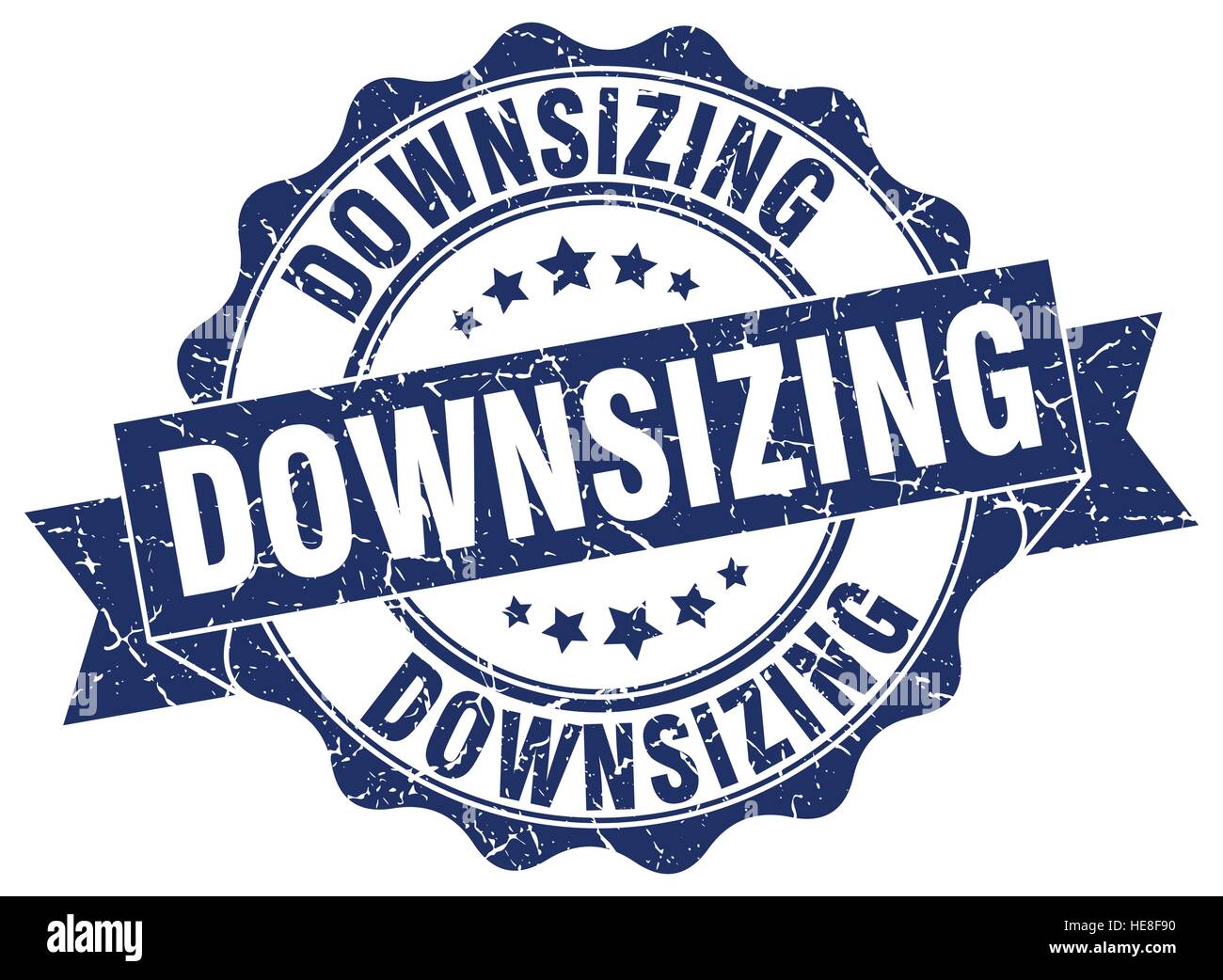 downsizing stamp. sign. seal Stock Vector Image & Art - Alamy