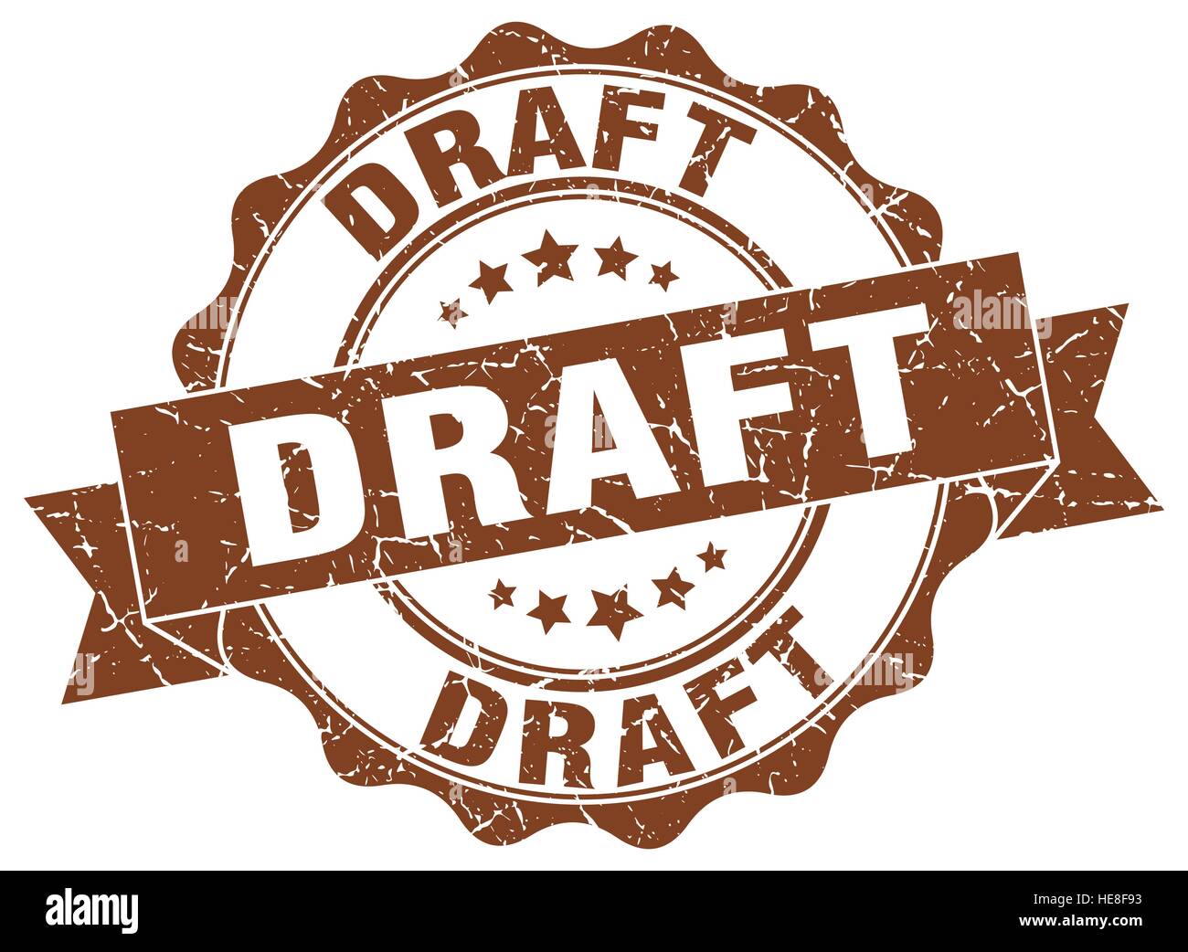 draft stamp. sign. seal Stock Vector Image & Art - Alamy