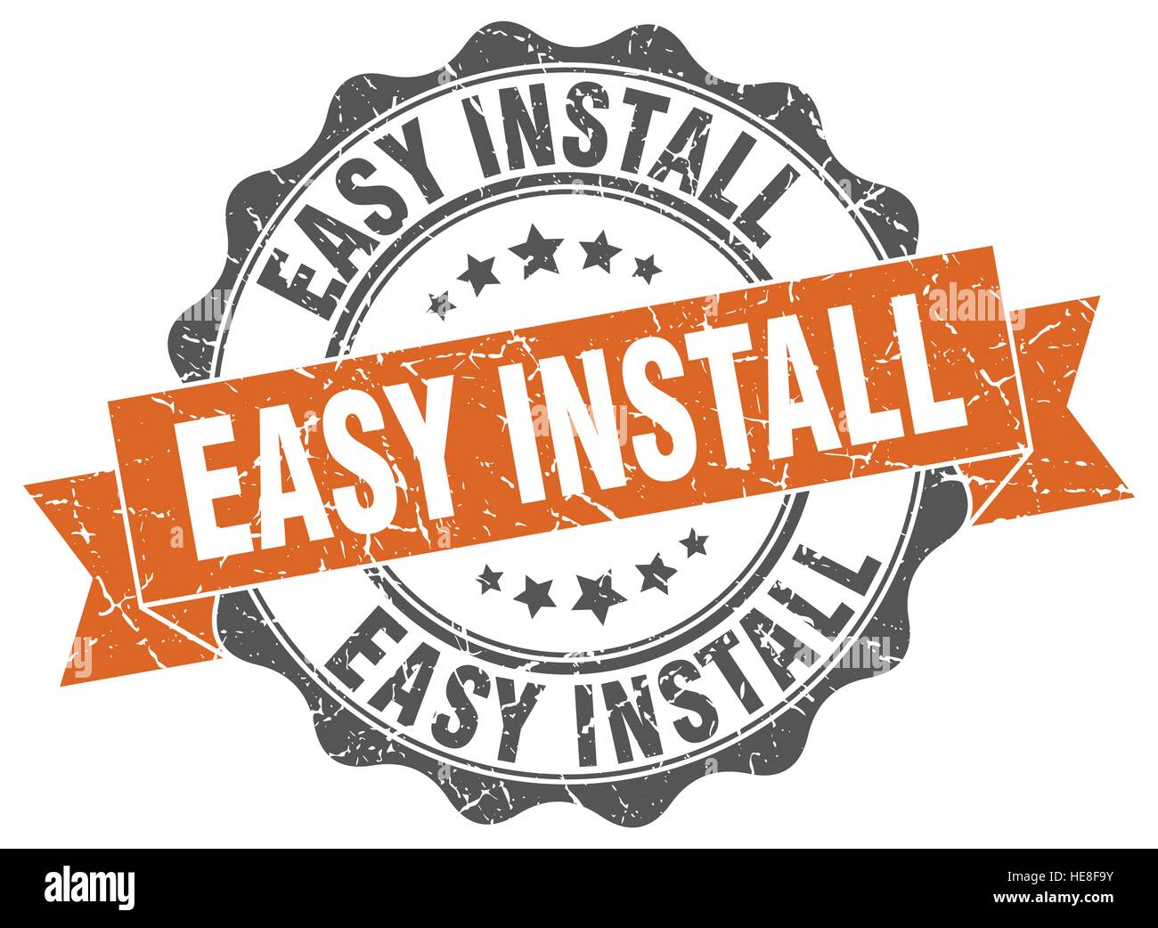 easy install stamp. sign. seal Stock Vector Image & Art - Alamy