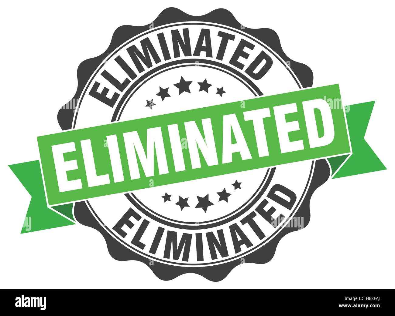 eliminated stamp. sign. seal Stock Vector Image & Art - Alamy