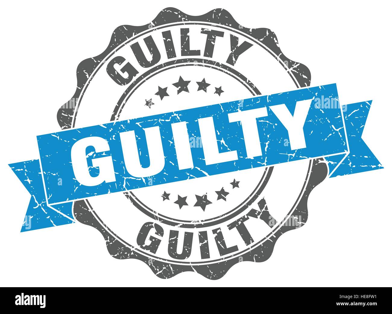 guilty stamp. sign. seal Stock Vector Image & Art - Alamy