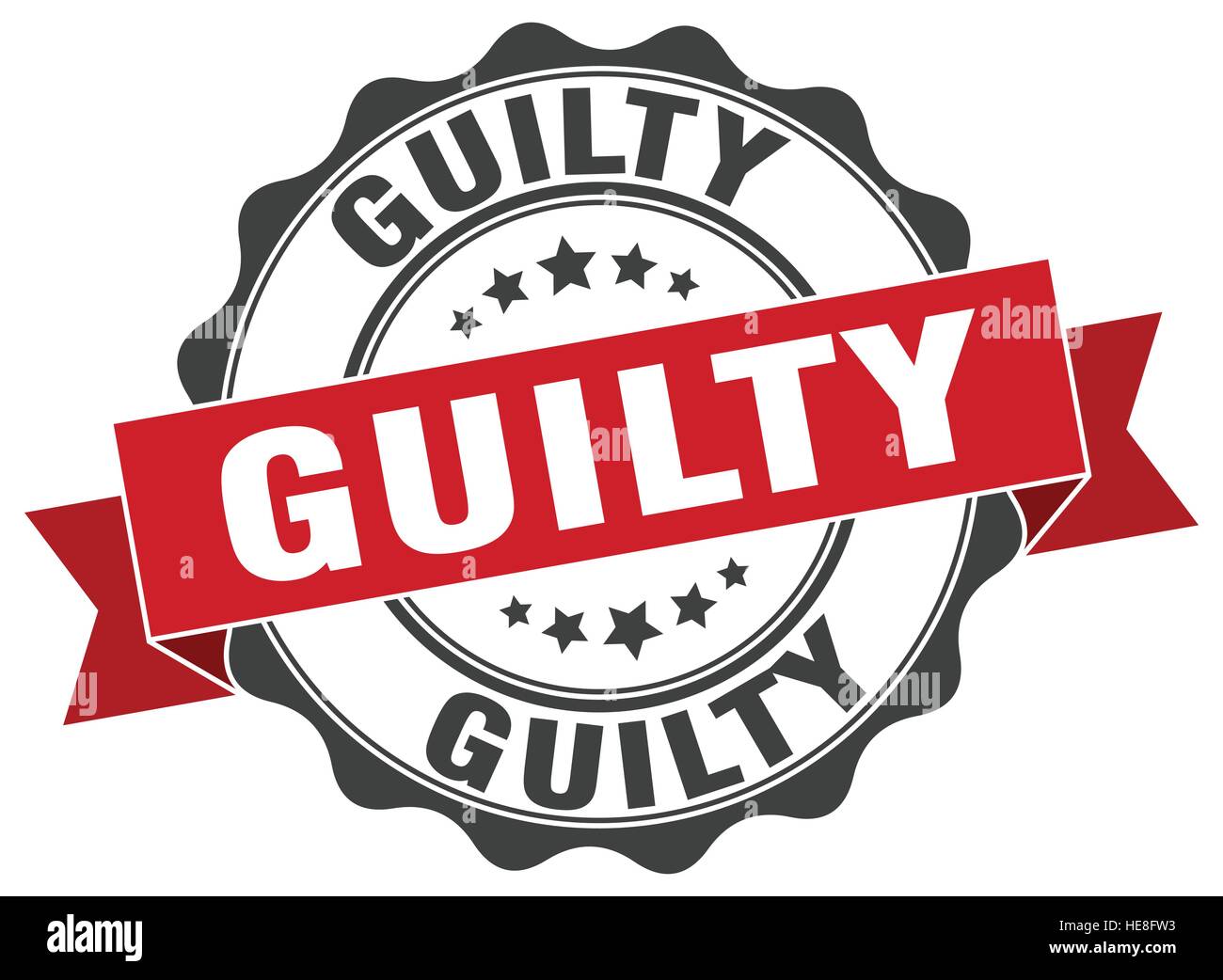 Guilty stamp sign seal hi-res stock photography and images - Alamy
