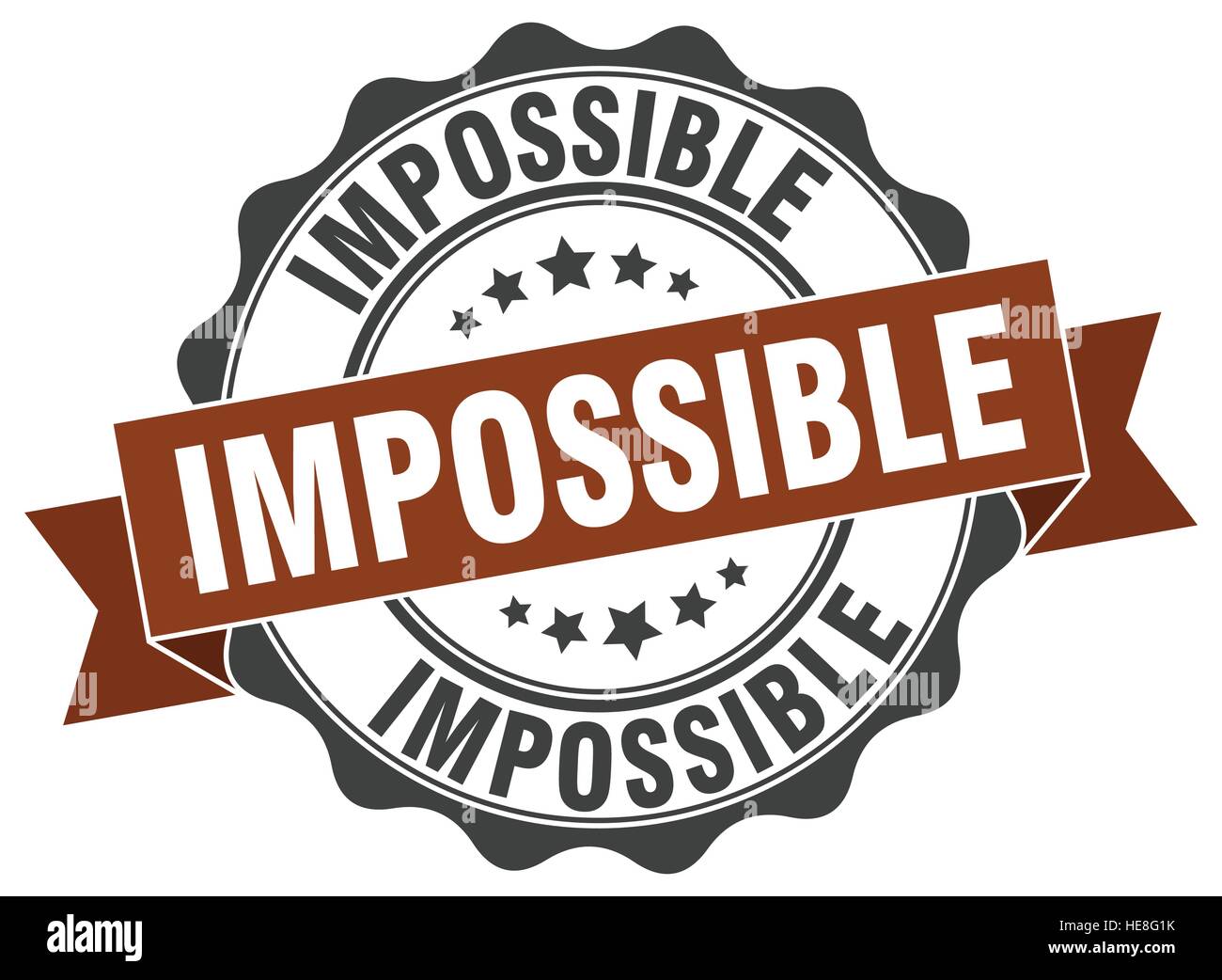 impossible stamp. sign. seal Stock Vector Image & Art - Alamy