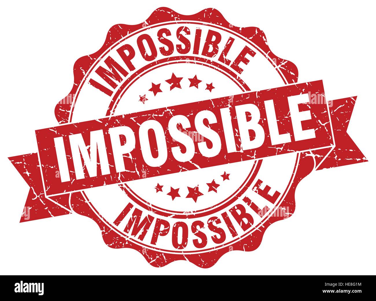 impossible stamp. sign. seal Stock Vector Image & Art - Alamy