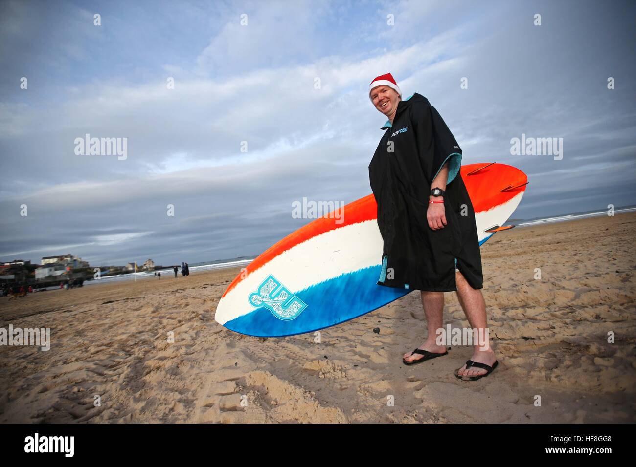 Tony Doherty from Greysteel with his paddleboard at a charity Christmas ...