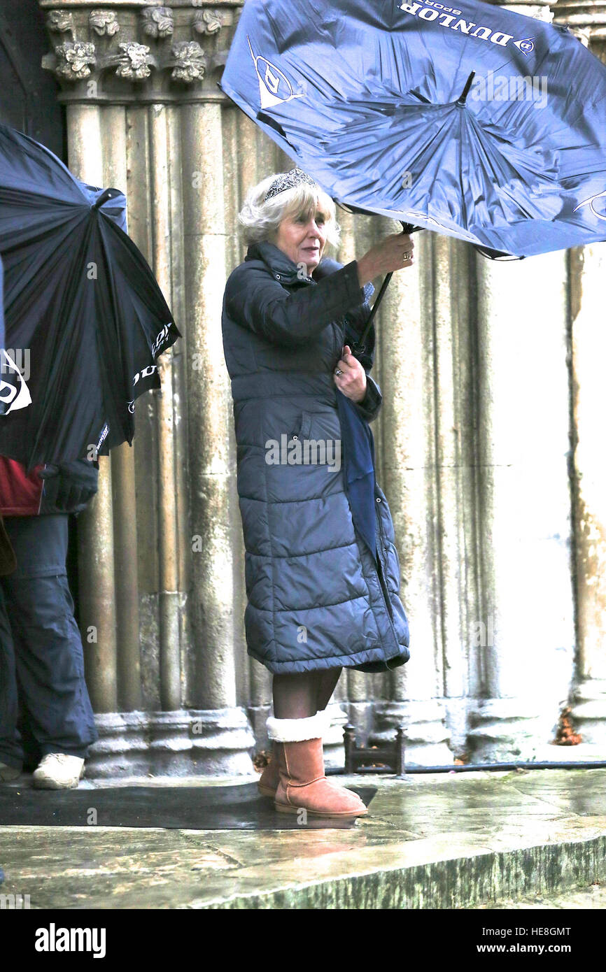 The set of the BBC drama 'King Charles III' Featuring: Margot Leicester ...