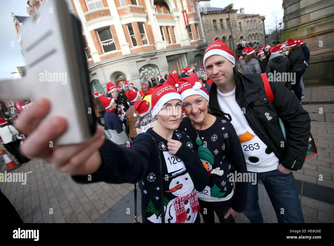 (left to right) Stella Temple, Adele Temple and Jonathan Borland at a ...