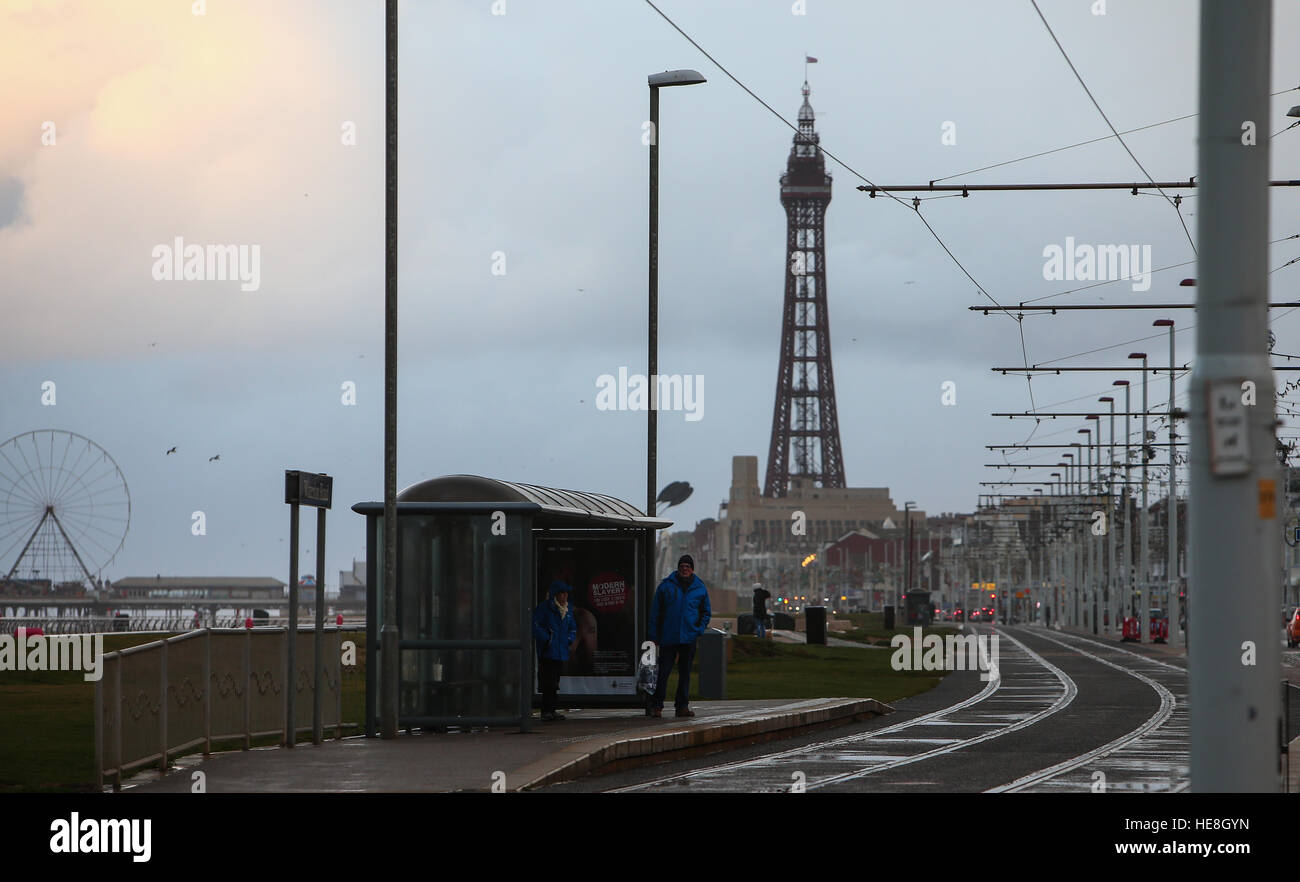 Blackpool is lashed by high winds and heavy rain Featuring: View Where ...