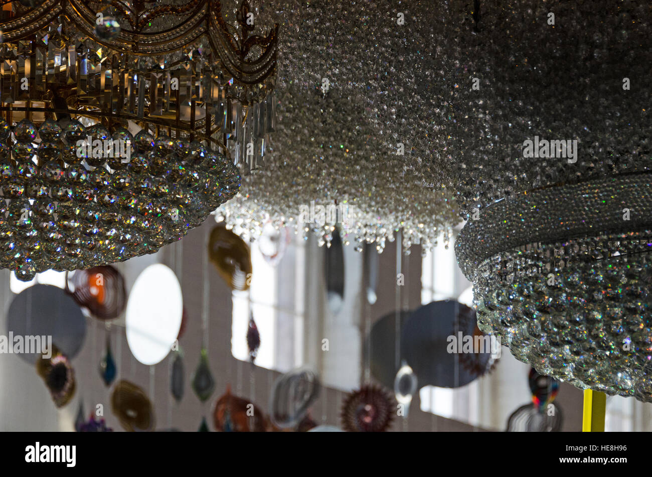 Close-up of the prisms forming the cloudscape in ‘Until,’ an ...