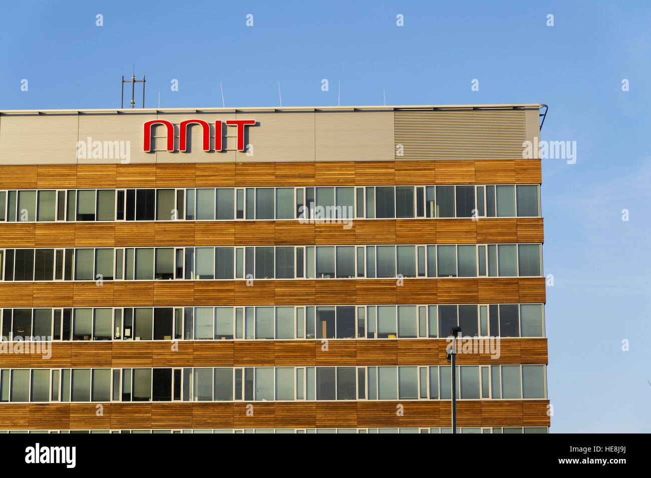 NNIT international IT service provider company logo on Czech ...