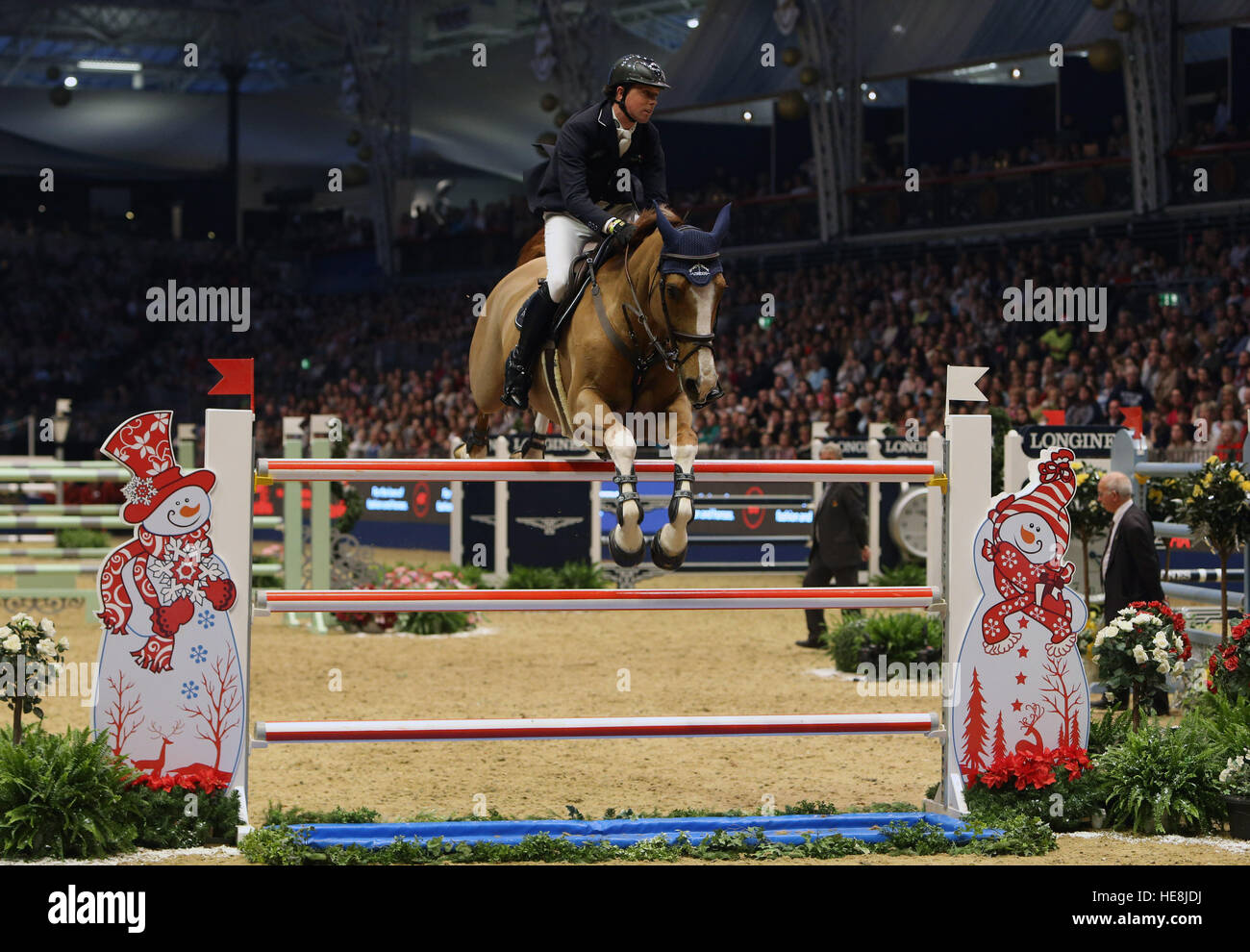 Great Britain's Ben Maher riding Diva II competes in the Longines FEI ...