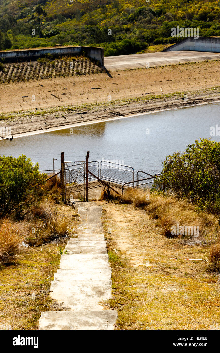 Port Elizabeth Water Reservoirs at a all time low Stock Photo - Alamy