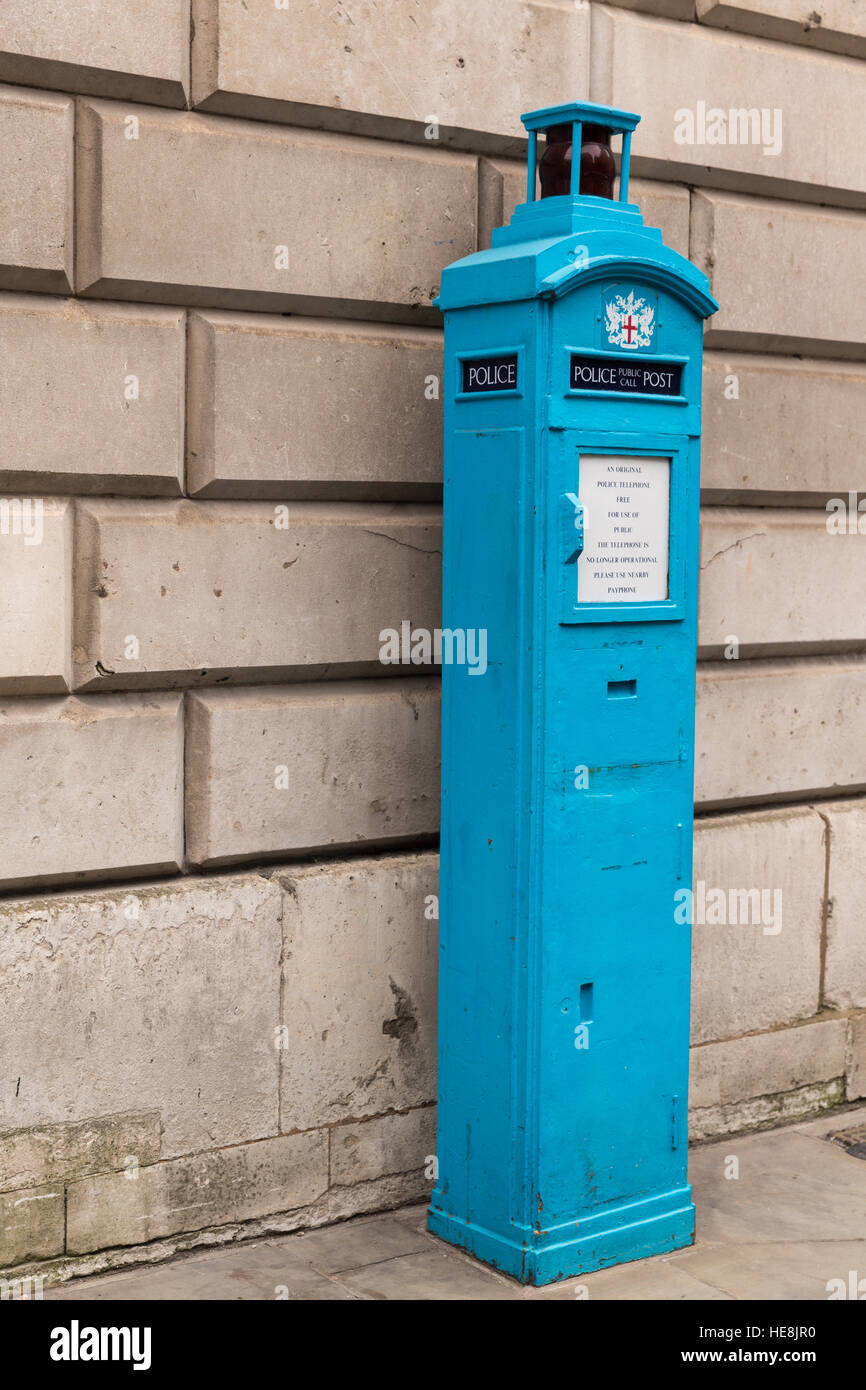 Old Police Public Call Post in the City of London - not in use Stock ...