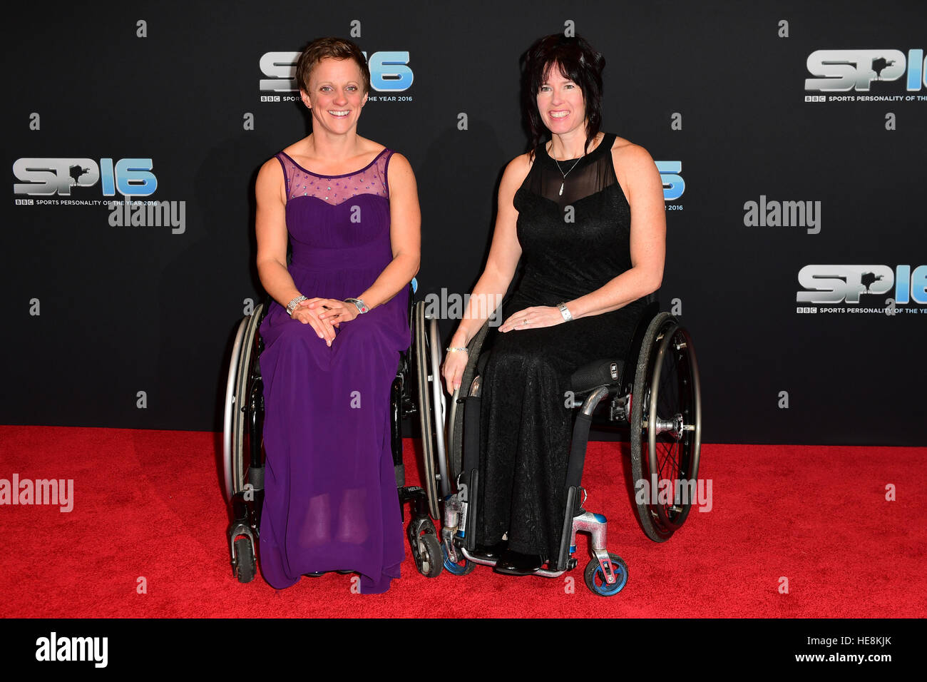 Jeanette Chippington (right) and Emma Wiggs during the red carpet ...