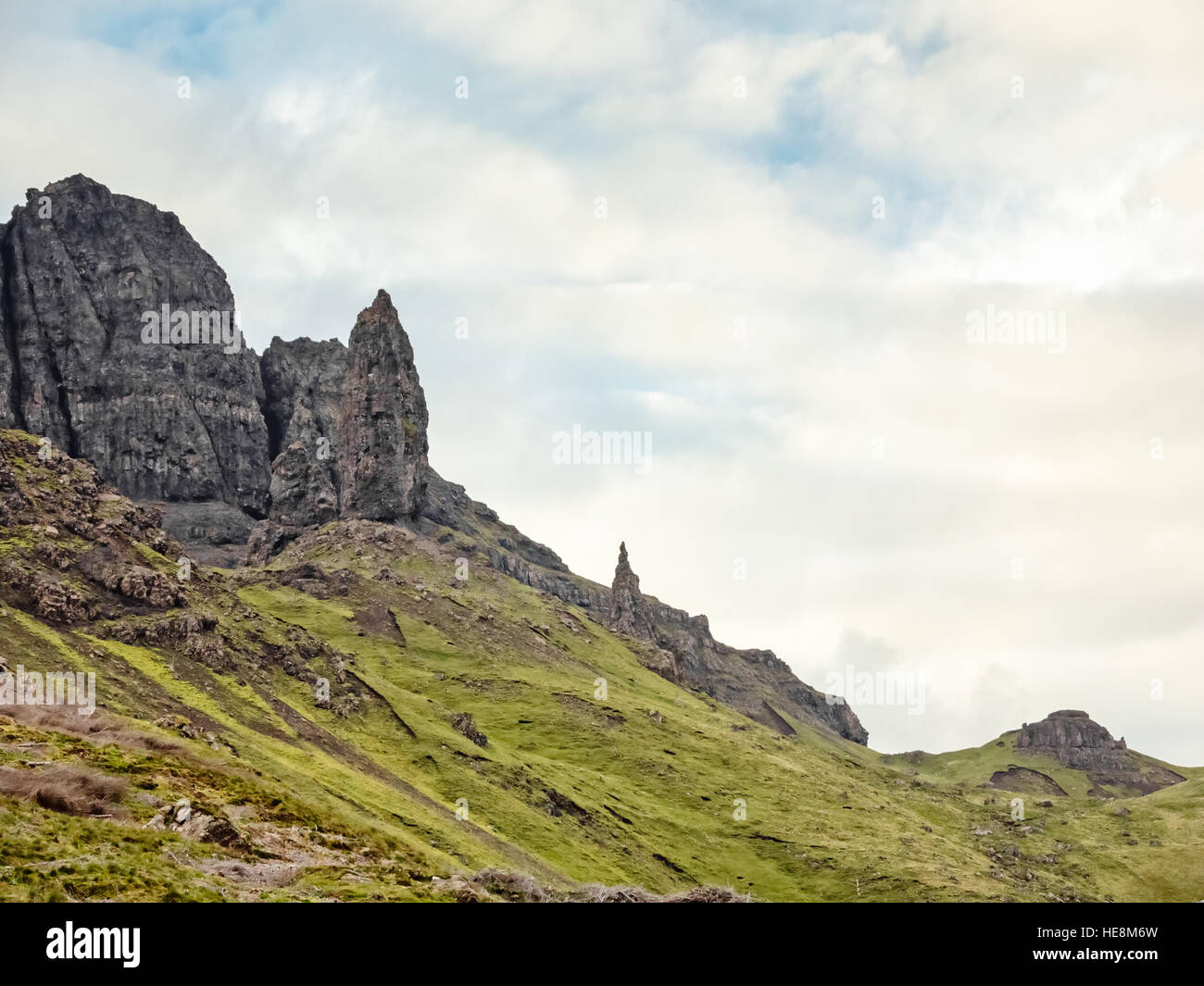Old Man of Storr pinnacle on Skye, Scotland Stock Photo - Alamy