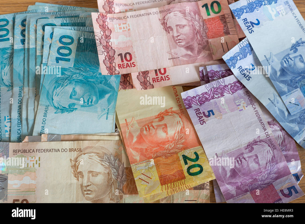 Brazil money / reais Stock Photo - Alamy