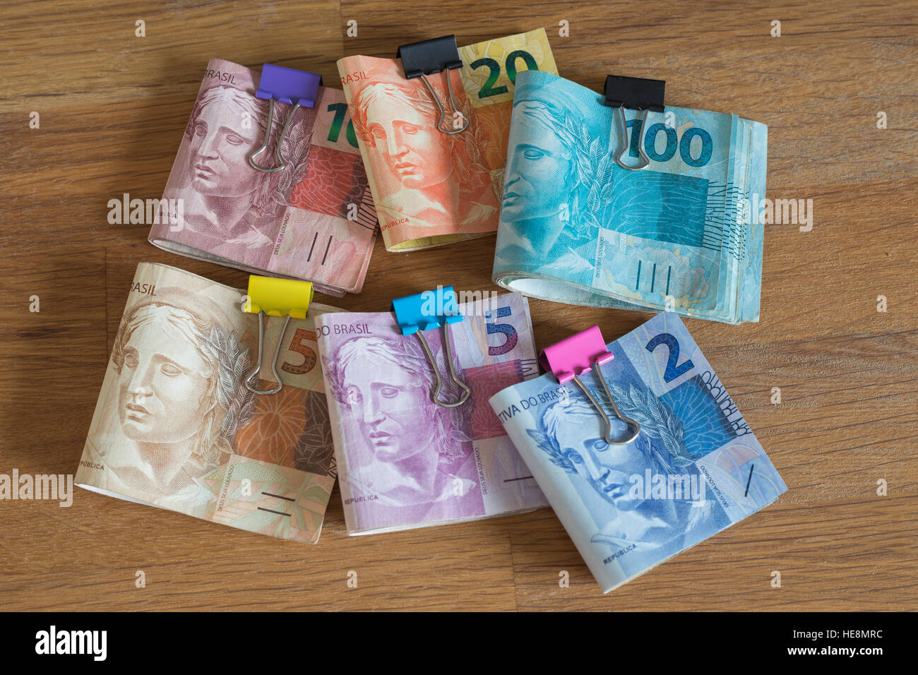 Brazil money / reais Stock Photo - Alamy